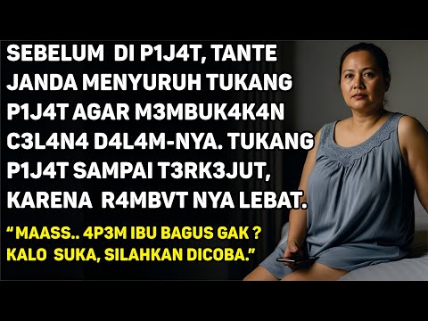 TANTE JANDA KESELEO DI JALAN, DI TOLONG SAMA PEMUDA DAN DI BAWA KE KONTRKANNYA, LALU TANTE JANDA....
