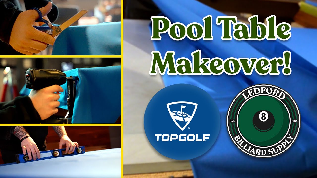 We Re-Felted TopGolf's Pool Tables - YouTube