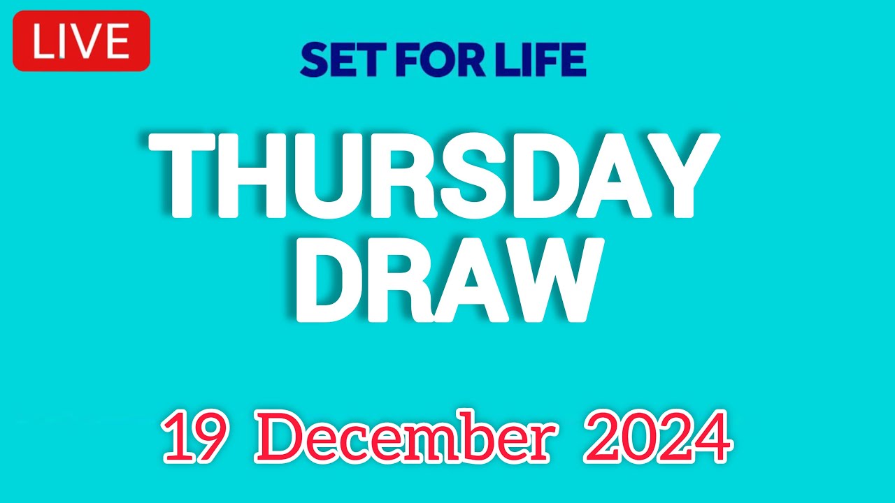 The National Lottery Set For Life Live draw results from Thursday 19 ...