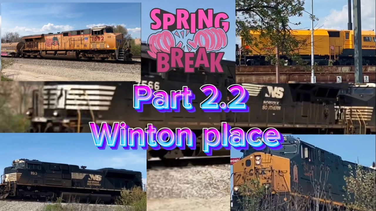 Spring Break Mid-Week Part 2.2:Rail-fanning Winton Place. - YouTube