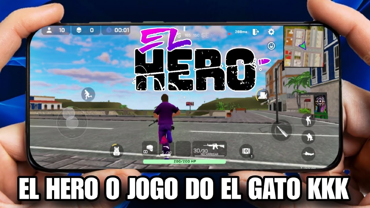 JOGUEI!!! EL HERO O BATTLE ROYALE DO EL GATO ANDROID GAMEPLAY DOWNLOAD ...