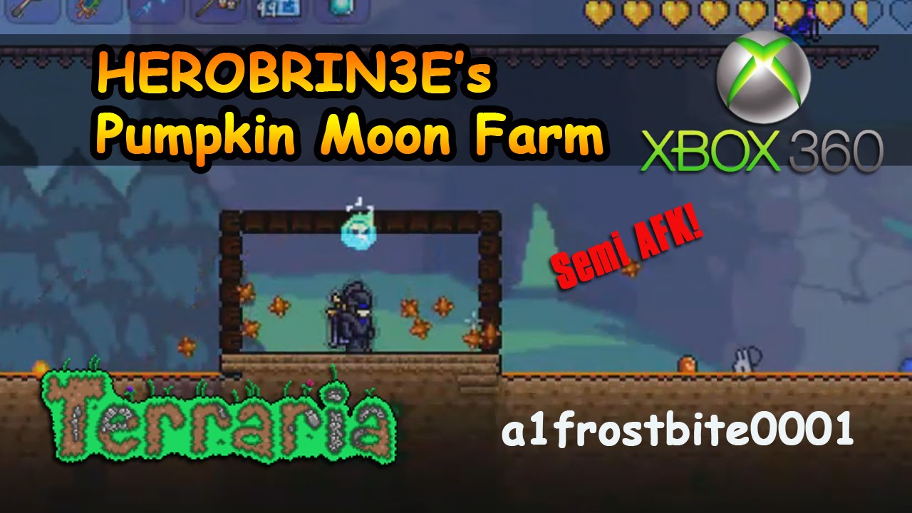 Terraria Pumpkin Moon Farm (Up to Wave 15) - Semi Auto - w/HEROBRIN3e ...