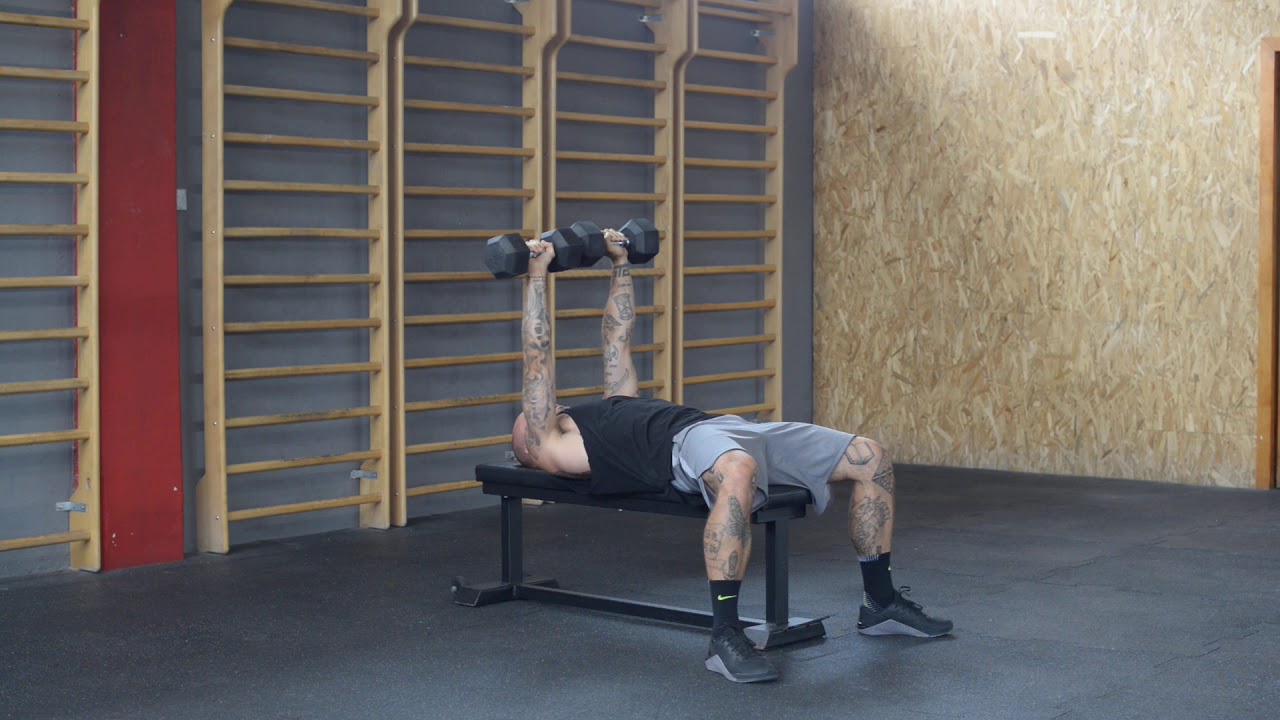Unilateral Double Dumbbell Chest Press - YouTube