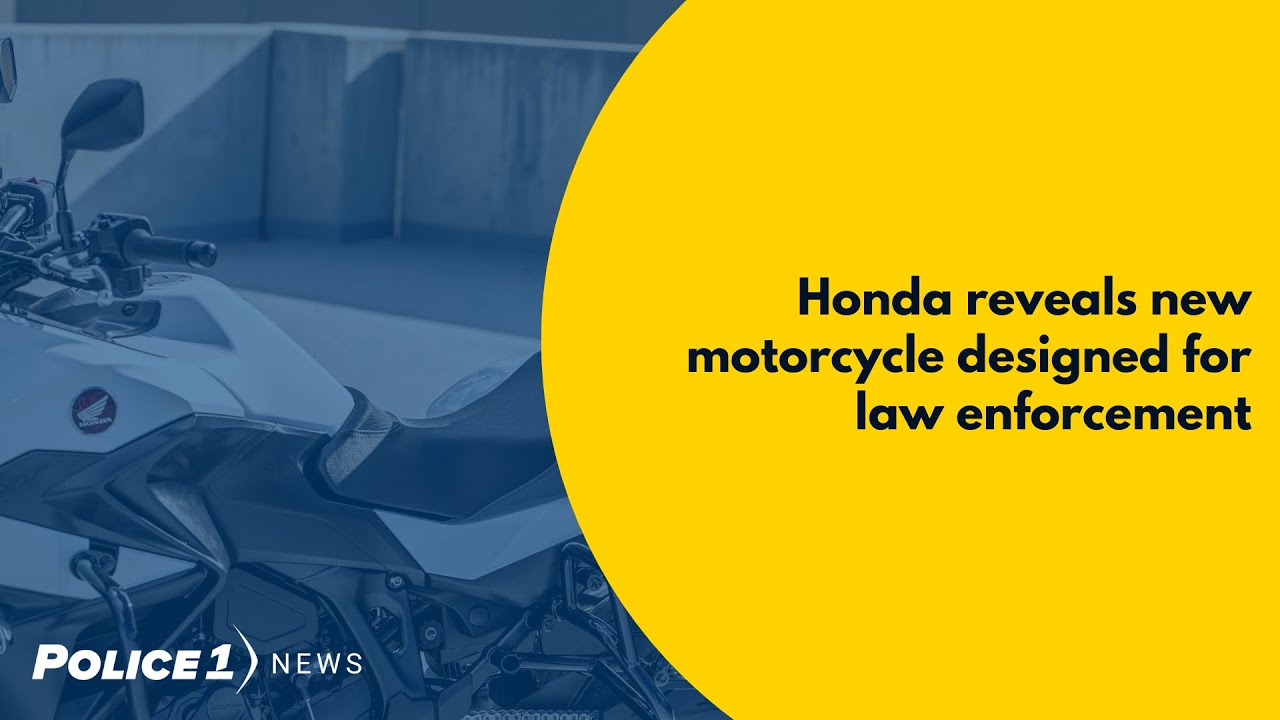 Honda reveals new motorcycle designed for law enforcement - YouTube