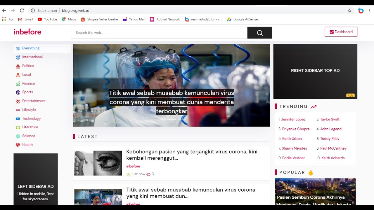 Source Code Website Blog Berita dengan PHP - YouTube