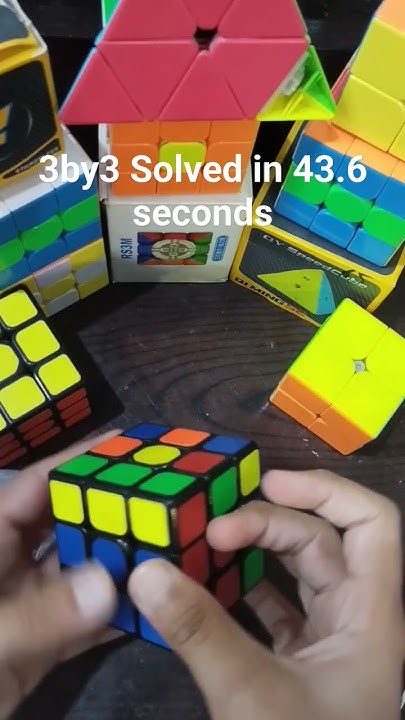 3by3 Cube Solved in 43.5 seconds] #cuber #viral #ytshorts #rubickscube #3by3 - YouTube