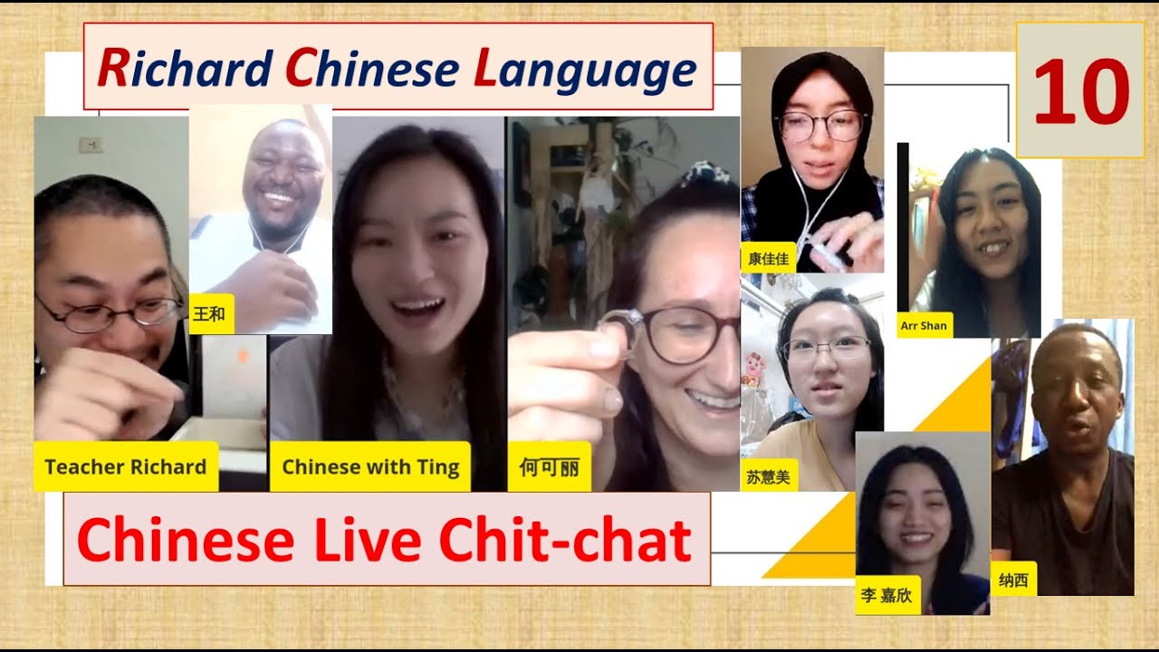 Chinese Live Chit-chat [10] || Free talk with Teacher Richard & Teacher ...