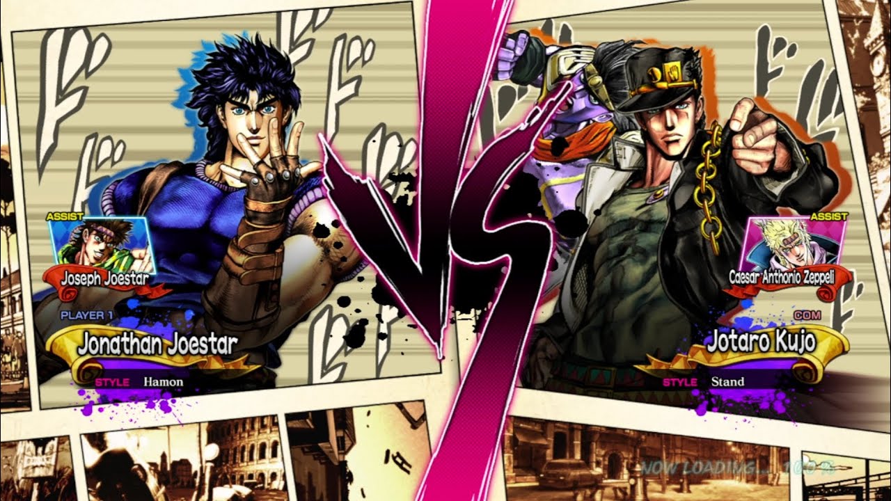 Jonathan Joestar vs Jotaro Kujo - JoJo's Bizarre Adventure All Star ...