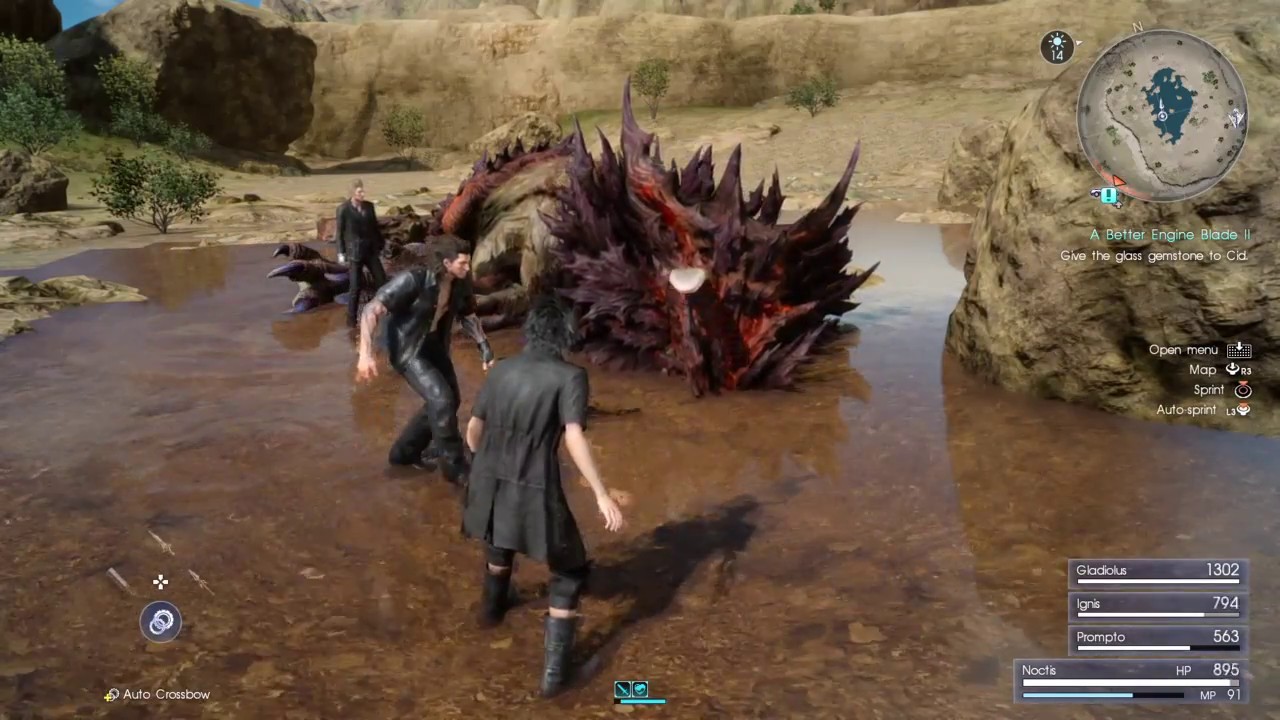 FINAL FANTASY XV Dino Fight - YouTube