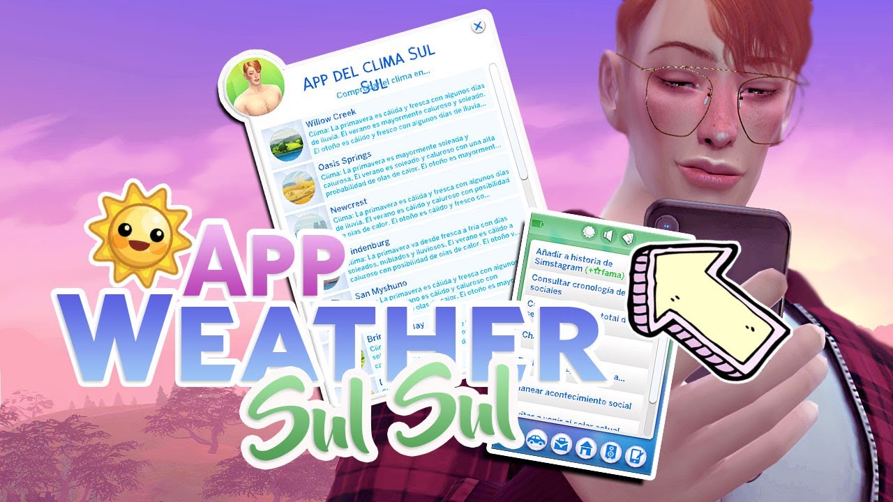 CHEQUEA el TIEMPO de TODOS MUNDOS con este MOD!!☀️🌧️🌈 |Sul Sul Weather ...