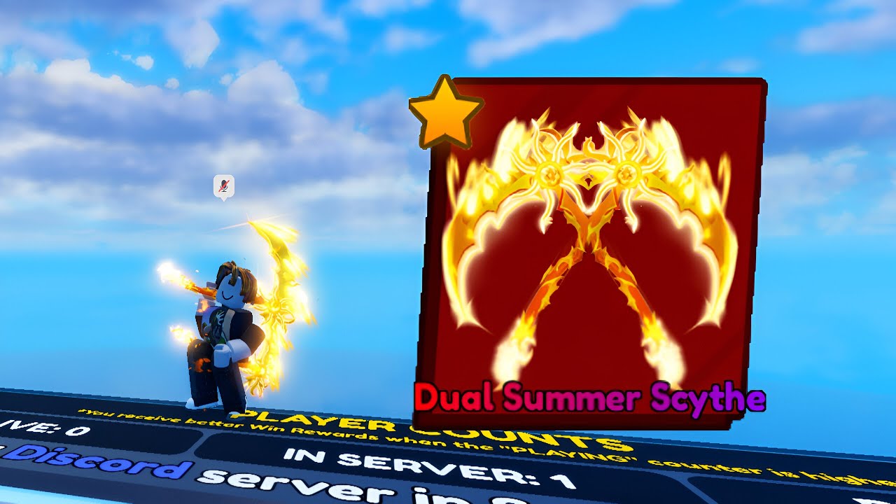 NEW INSANELY RARE DUAL SUMMER SCYTHE BLADE BALL SHOWCASE - YouTube