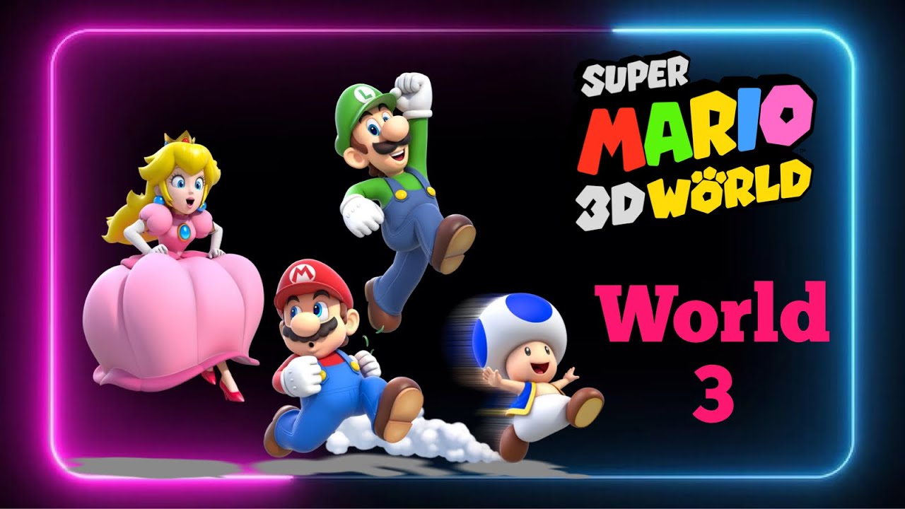 Super Mario 3D World: How many deaths can we death?! - World 3 - YouTube