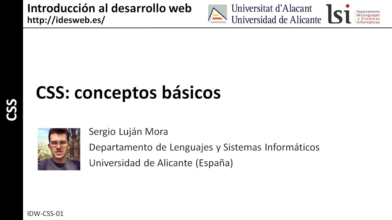 CSS: conceptos básicos - YouTube