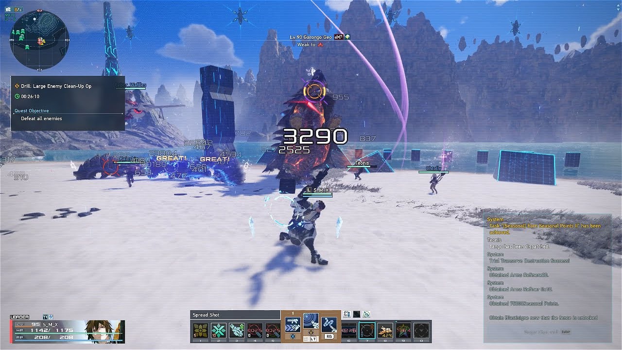 PSO 2 NGS: LTQ: Enemy Clean-Up Op - YouTube