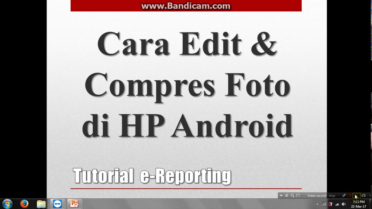 TUTORIAL eREPORTING : COMPRES & UPLOAD FOTO VIA HP ANDROID - YouTube