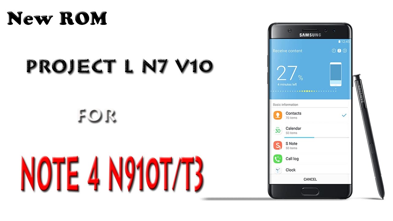 Galaxy Note 4 SM- N910T 6.0.1| ROm Project Lv1 .2017 - YouTube