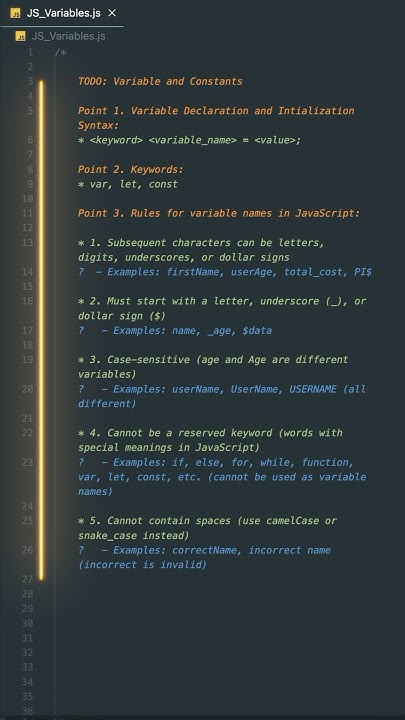 React Native Variable And Constant In Js Shorts Code Programming Youtube Javascript Js