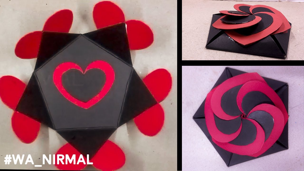 Hearts Touch Gift Envelope - Learn How to Make a Gift Card With ...