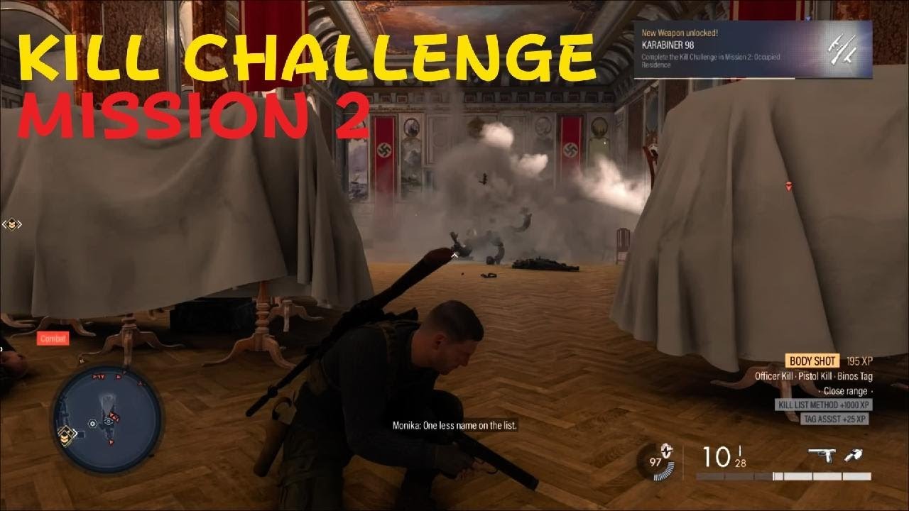 Sniper Elite 5 easy way for kill challenge mission 2 - YouTube
