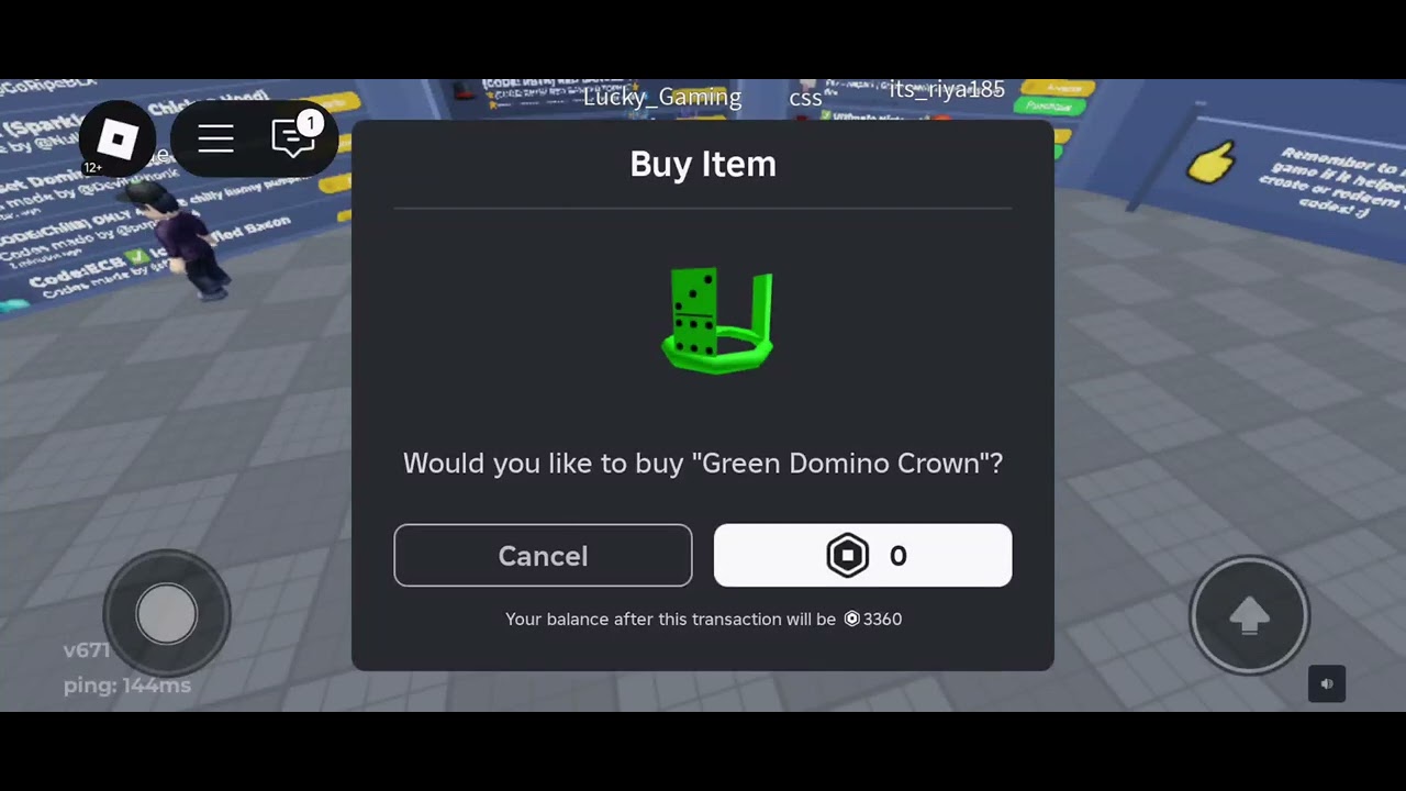 (SNIPED) Free Ugc Limited "Green Domino Crown" (Flex Ugc Code) - YouTube