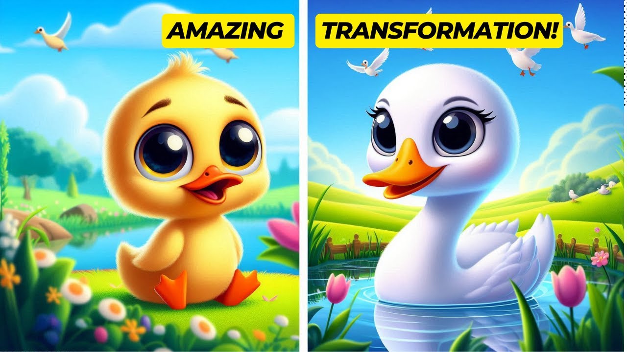 The Ugly Duckling's Amazing Transformation Animated Story for Kids ...