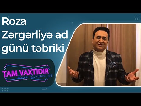 ARB Tv-nin  aparıcılarından Roza Zərgərliyə ad günü təbriki - Tam Vaxtıdır