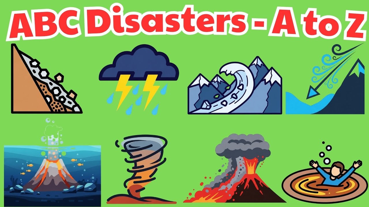 🌪️🌊 ABC Disasters Song | Real Before & After Natural Disasters | Learn ...