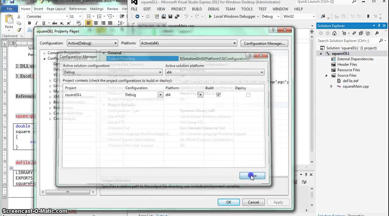 Using DLL(C++) in Excel VBA - YouTube
