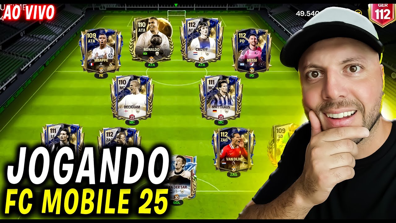 AO VIVO JOGANDO fc mobile 25 - YouTube