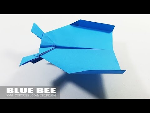 SIMPLE PAPER AIRPLANE - How to make a Paper Plane that Flies | Blue Bee ...