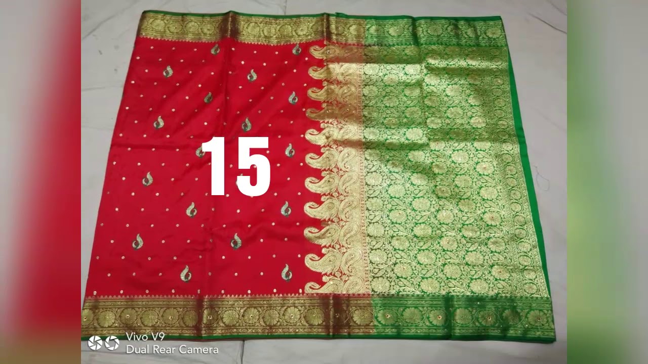 TOP 15 PAITHANI SHALU DESIGNS पैठणी शालू डिज़ाइन...9373240076 - YouTube