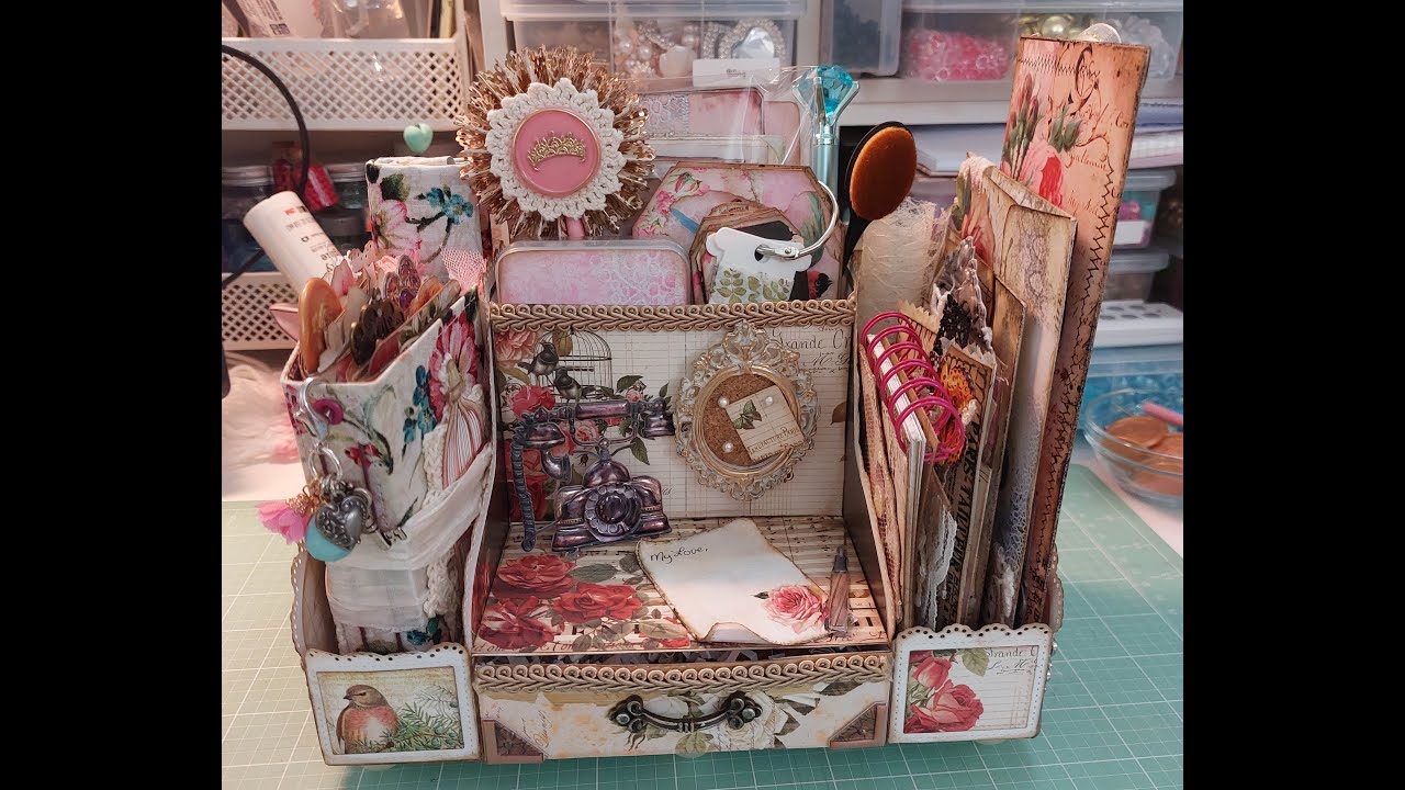 Ladies Writing Desk Caddy SOLD - YouTube