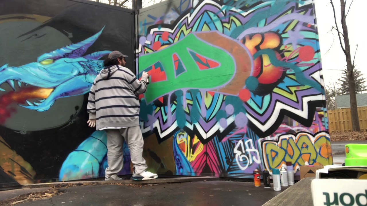 Color-Filled Throwie Pt 3 🎨🖼🔥 - YouTube