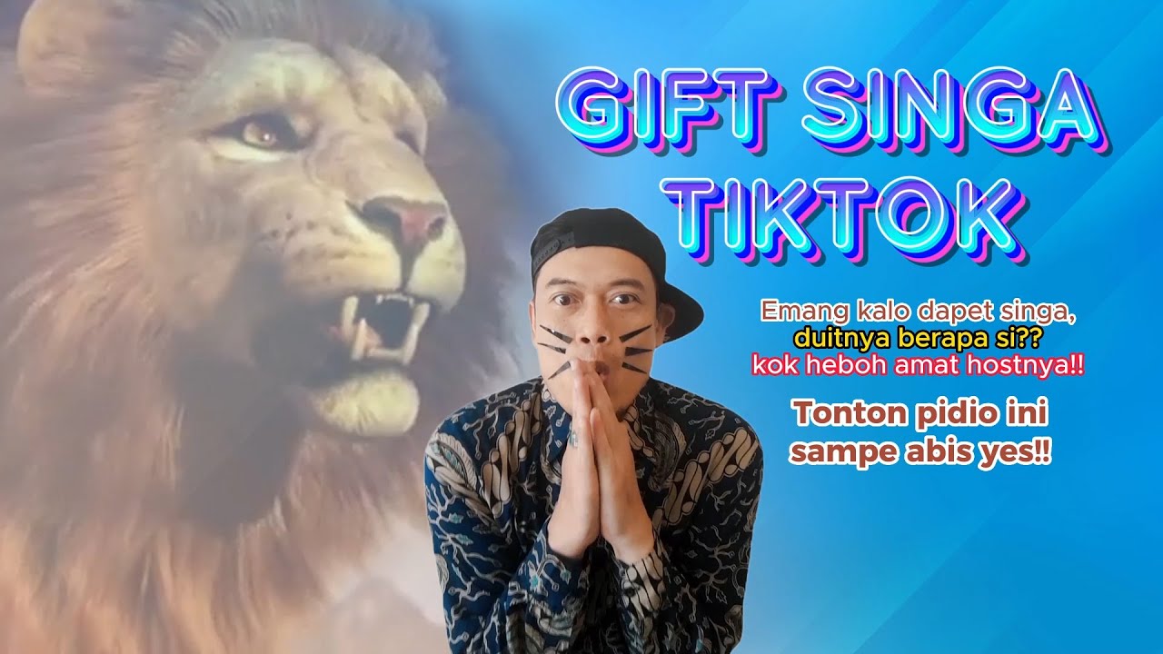 Gift Singa tiktok, Hostnya dapet segini - YouTube