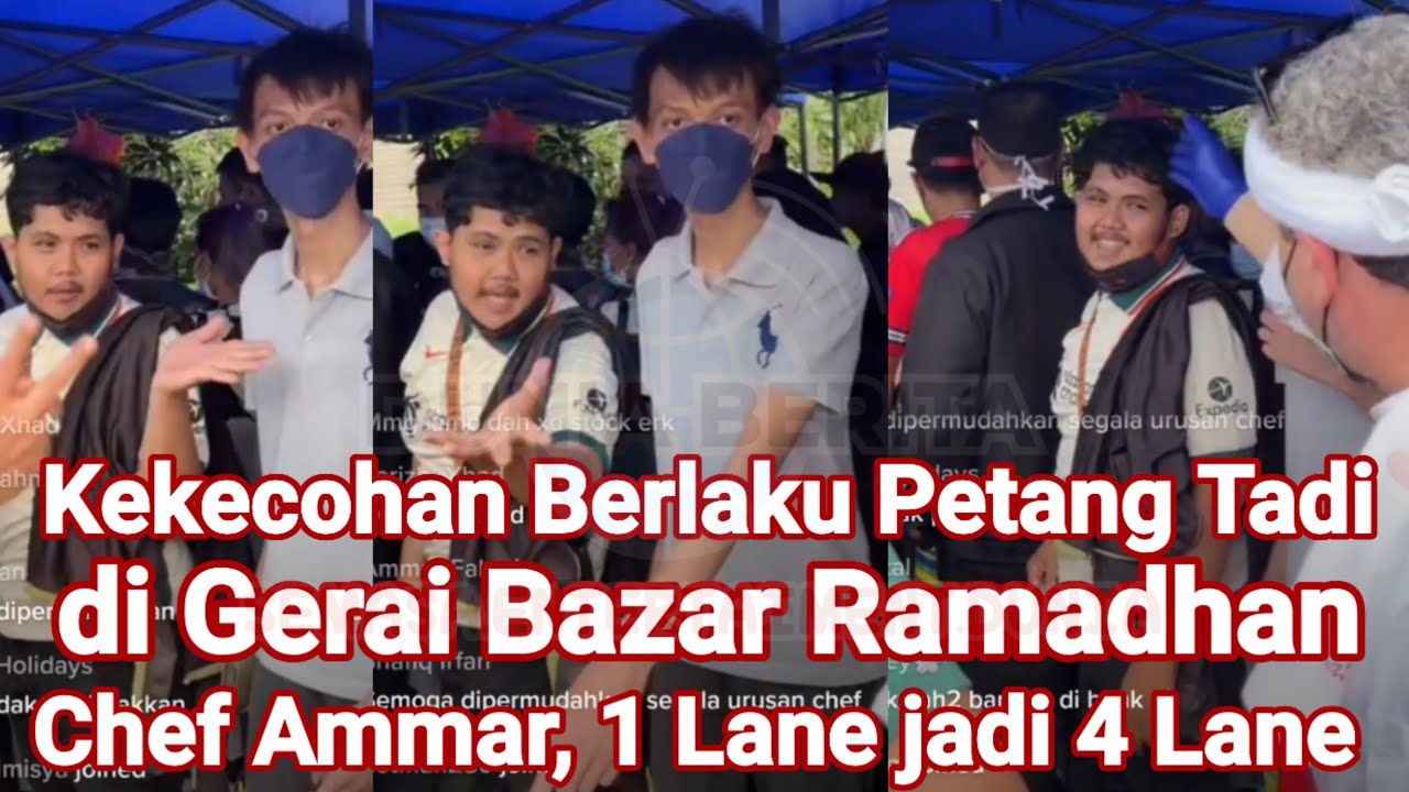 BERLAKU KEKECOHAN PETANG TADI DI GERAI BAZAR RAMADHAN CHEF AMMAR, DARI ...