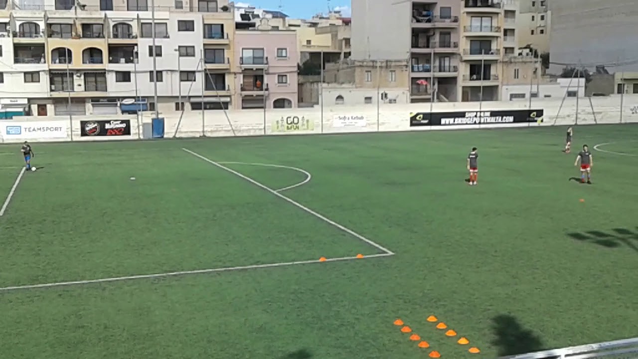 BOV Third Division Attard FC Vs Msida St Joseph FC waming up before ...