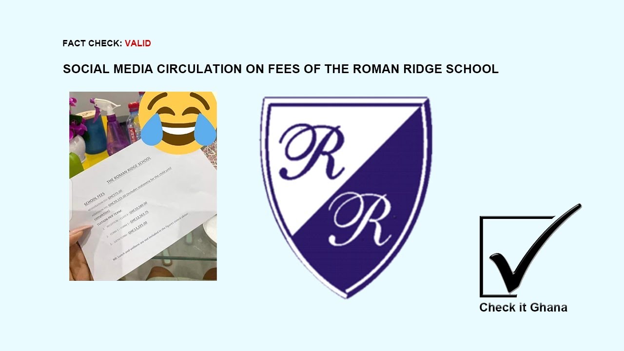 social media circulation on fees at Roman Ridge school is valid ...