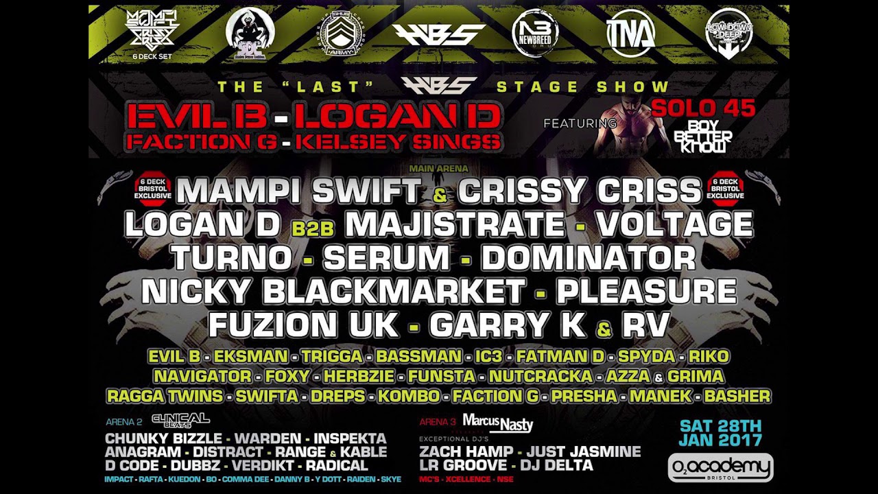 Turno FT Eksman and Herbzie - Evil B Birthday Bash @ 02 academy ...