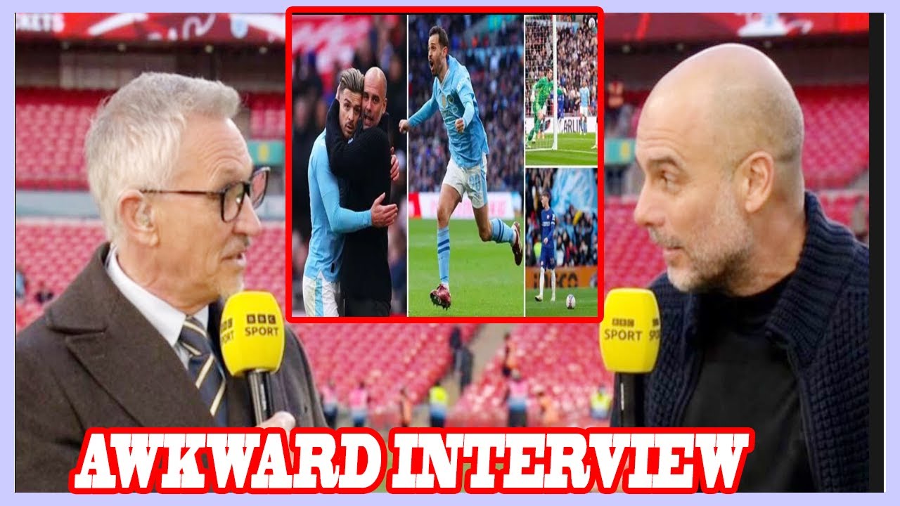 Pep Guardiola takes Gary Lineker by surprise in awkward interview as he ...