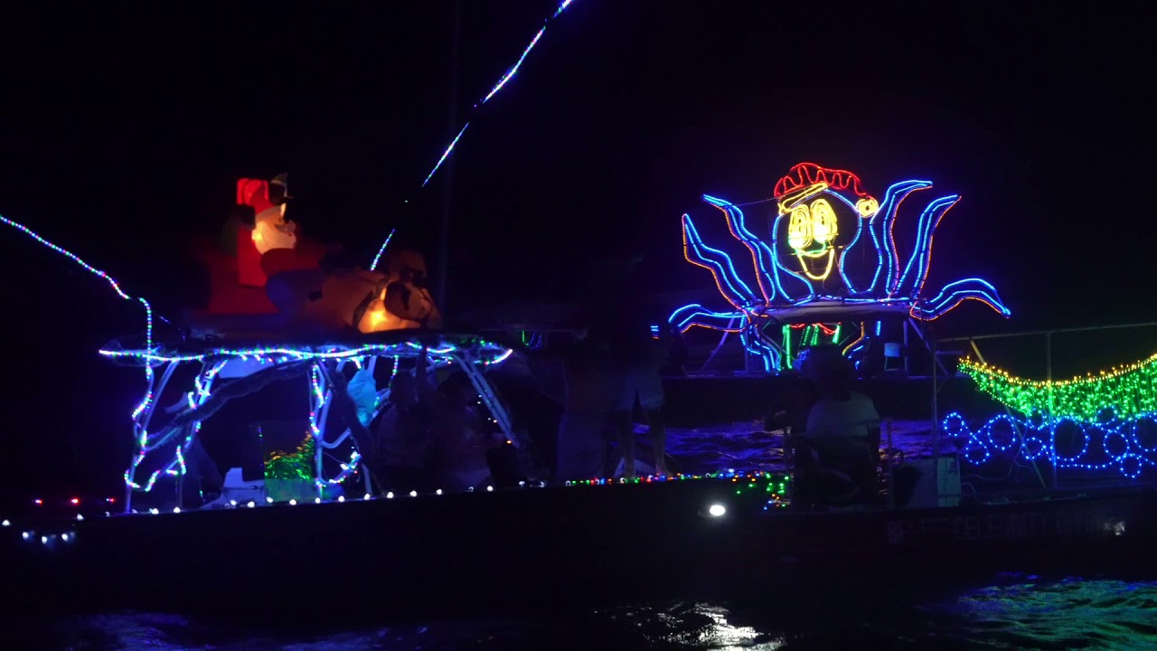 Christmas Cheer at Holiday Boat Parade San Pedro, Belize - YouTube