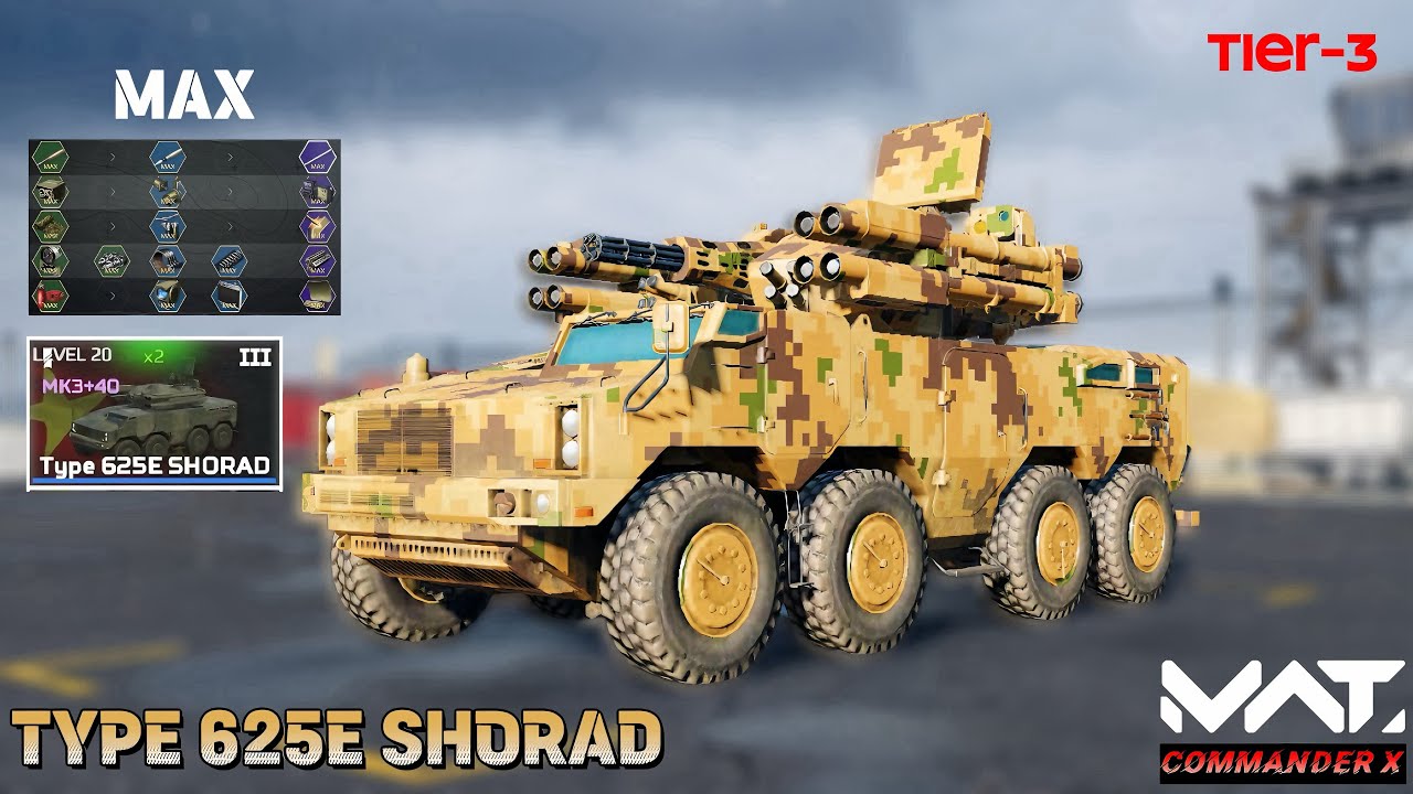 TYPE 625E SHORAD Free battle pass tank gameplay | MK-3 MAX - YouTube
