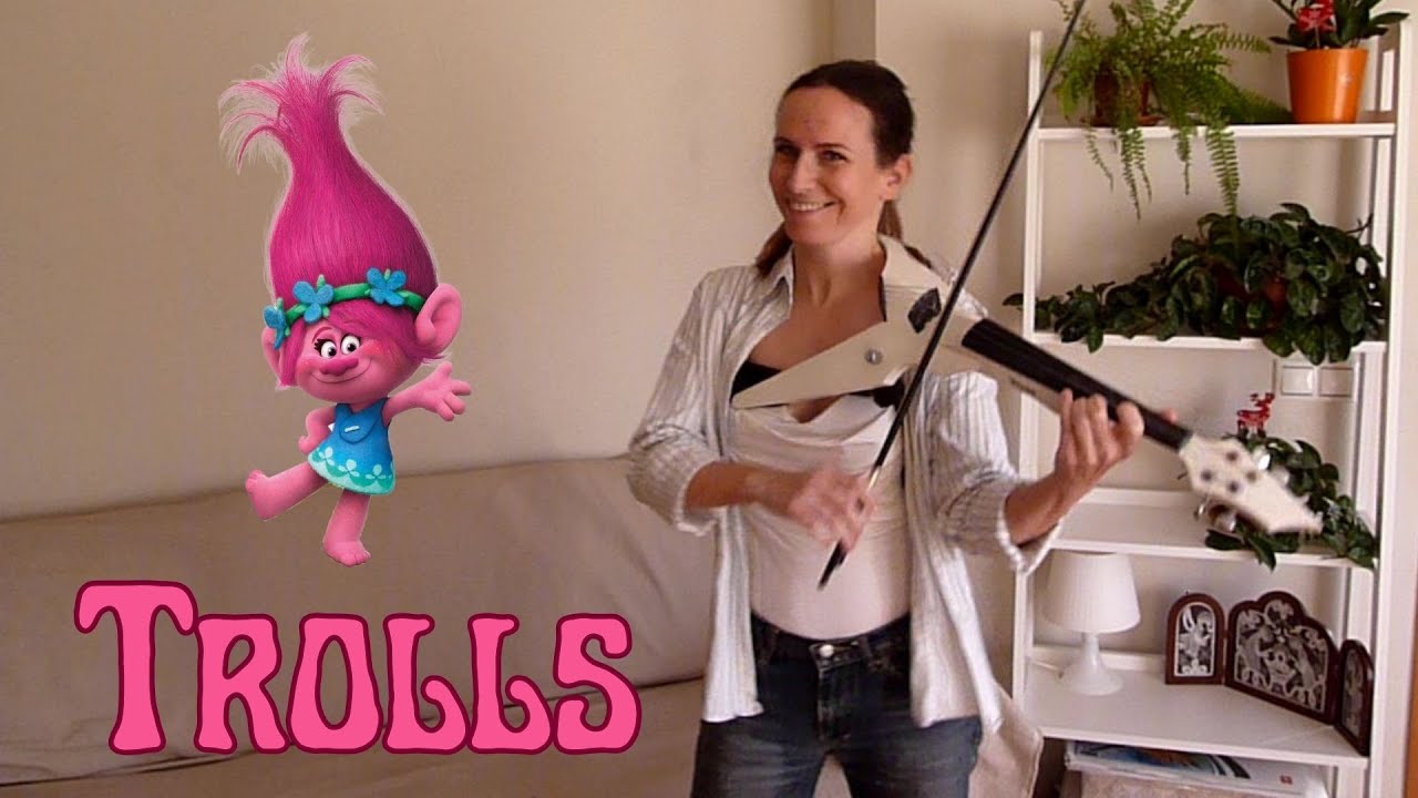 Get back up again / Me levantaré - Trolls - violin cover - YouTube