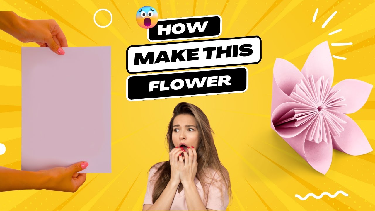 How to Make Stunning Flowers with A4 Paper - YouTube