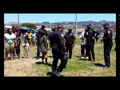 Calif police officers dance to 'The Wobble' - YouTube