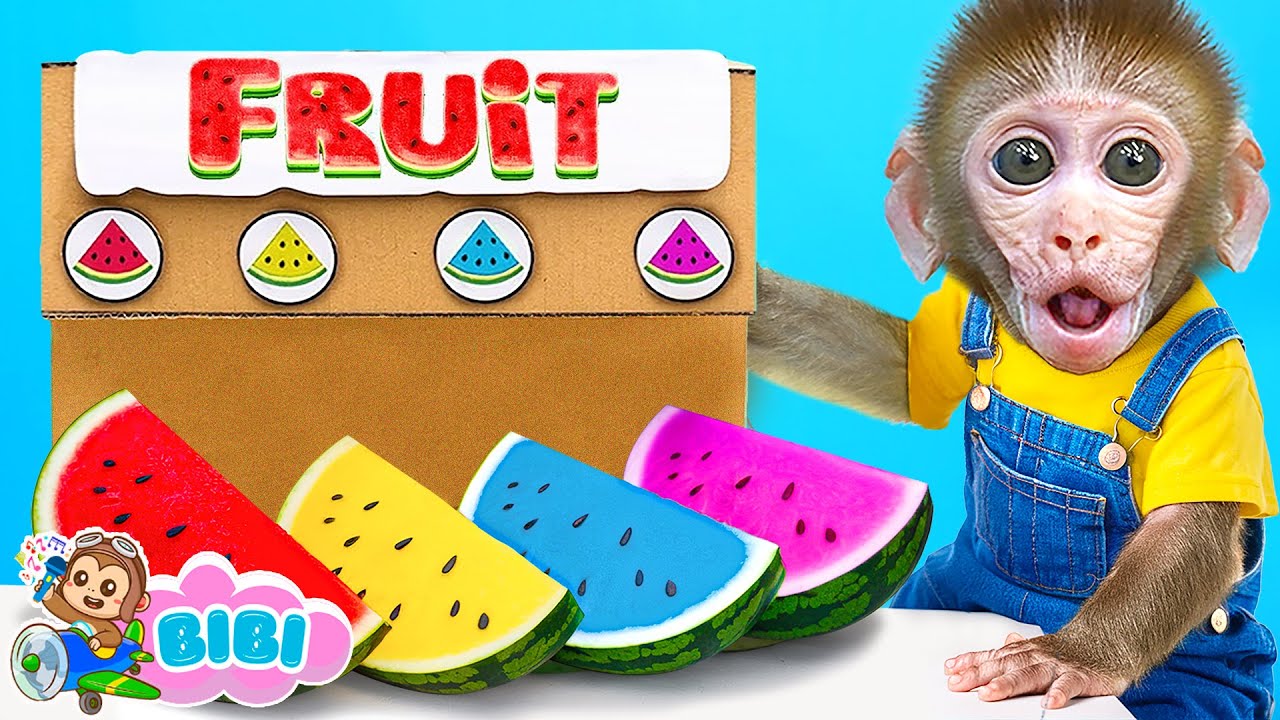 Monkey Bibi Discover Watermelon Vending Machine and Take Care of ...