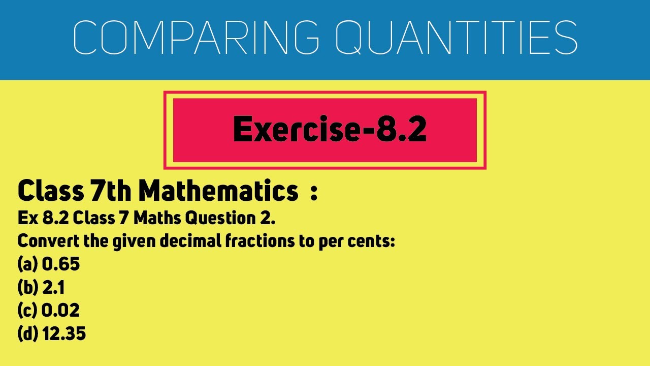 NCERT Solutions for Class 7 Maths Chapter 8 Comparing Quantities ...