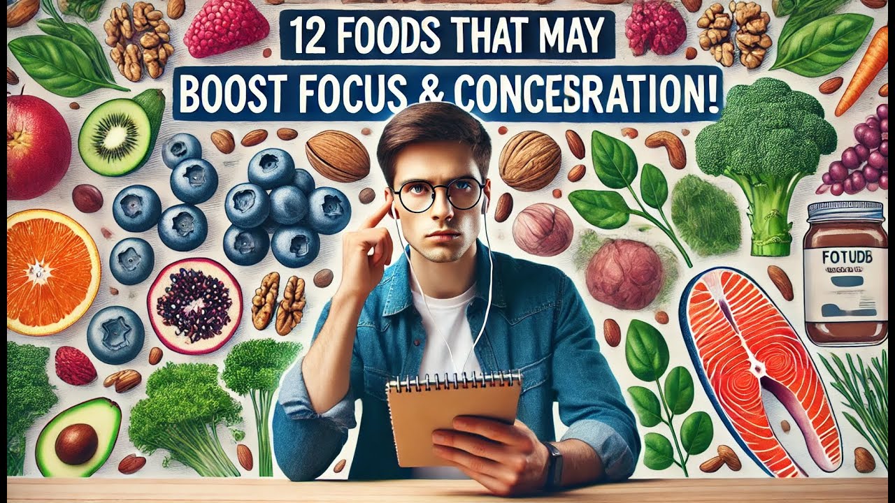12 Foods to Boost Your Focus and Improve Memory! - YouTube