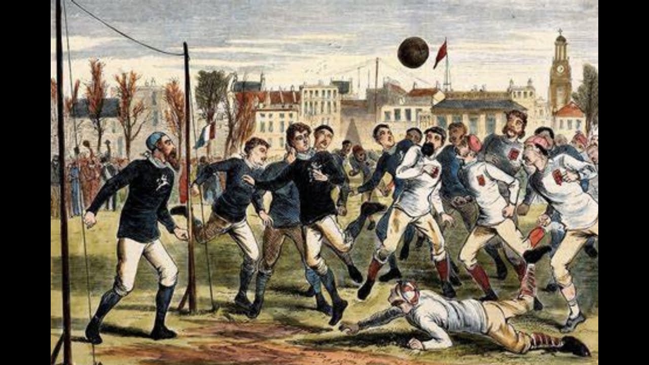 England V Scotland #5 Football welcomes the crossbar (1876) - YouTube