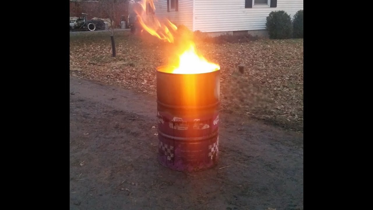 Making burning barrels and scrap containers - YouTube