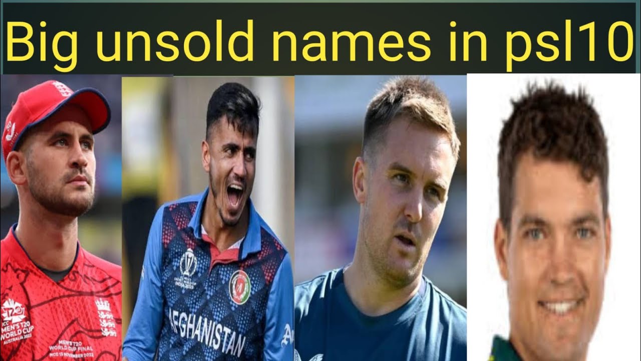 Unsold top players in PSL draft 2025 |Hales, Cary,Mustafiz R at top|#cricket #psl10 # ...